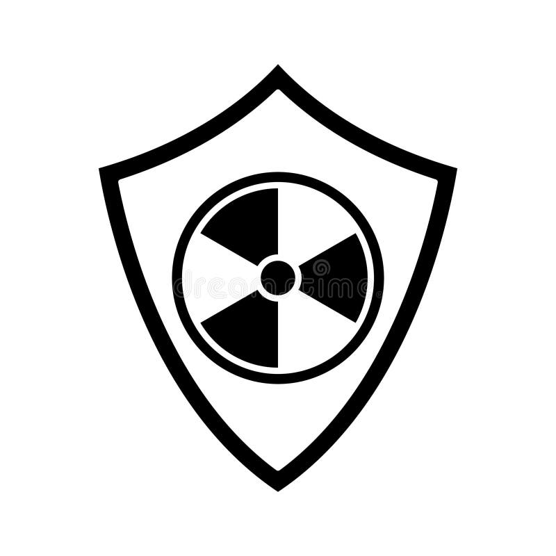 Illustration of Radioactive Protection Icon Vector Stock Vector ...