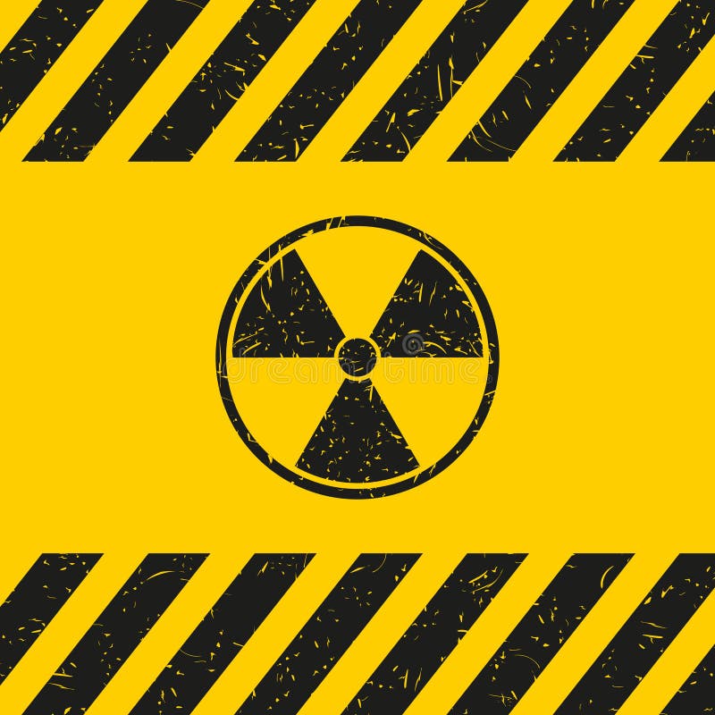 Vector Illustration of Radioactive Symbol. Design Element. Stock Vector ...