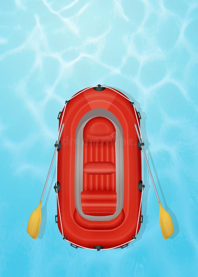 Rafting from above stock illustration. Illustration of rapids - 103068941