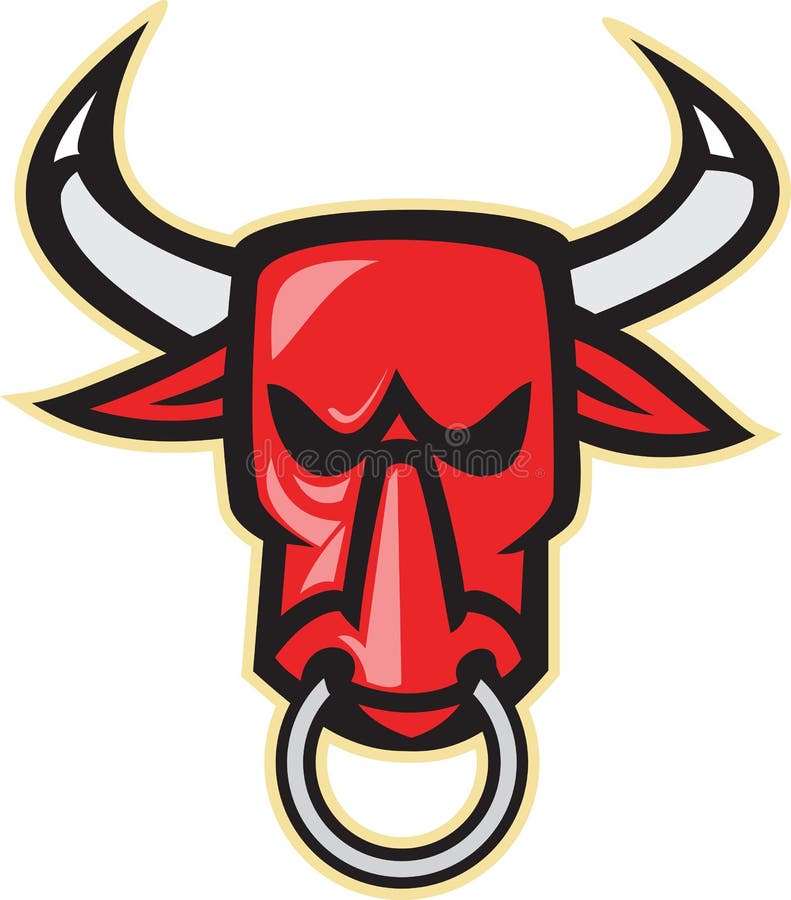 Angry bull cartoon stock vector. Illustration of wild - 59494850