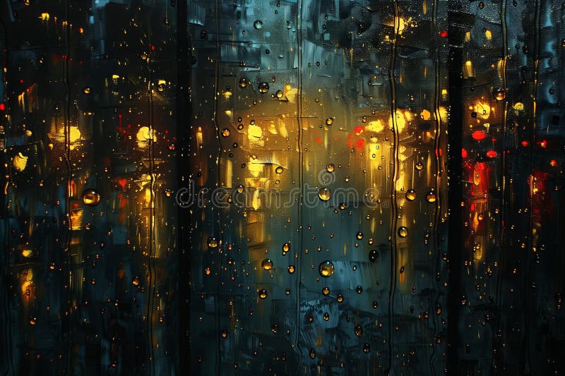 Illustration of Rain Drops on Windows Sample, High Quality, High ...