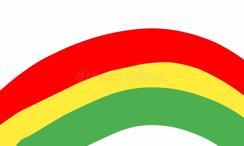 Illustration of Rainbow in Spring after Rain Stock Vector ...