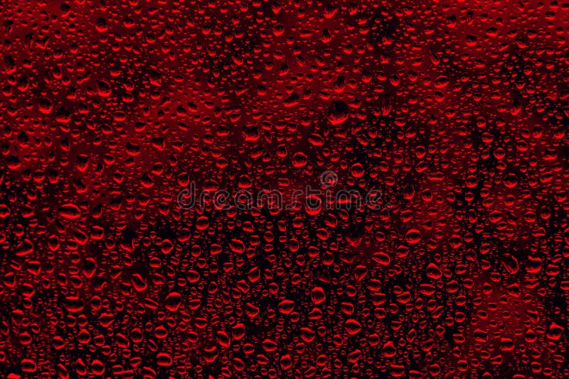 Illustration of Raindrops on a Red Background - Great for Wallpapers ...