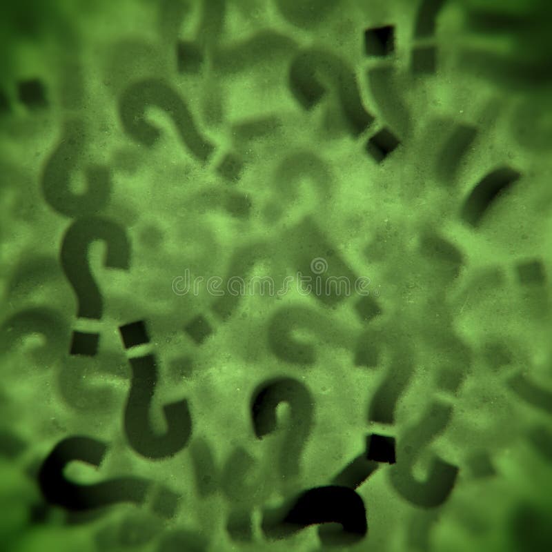 Illustration of Randomly Arranged Three-dimensional Question Marks ...