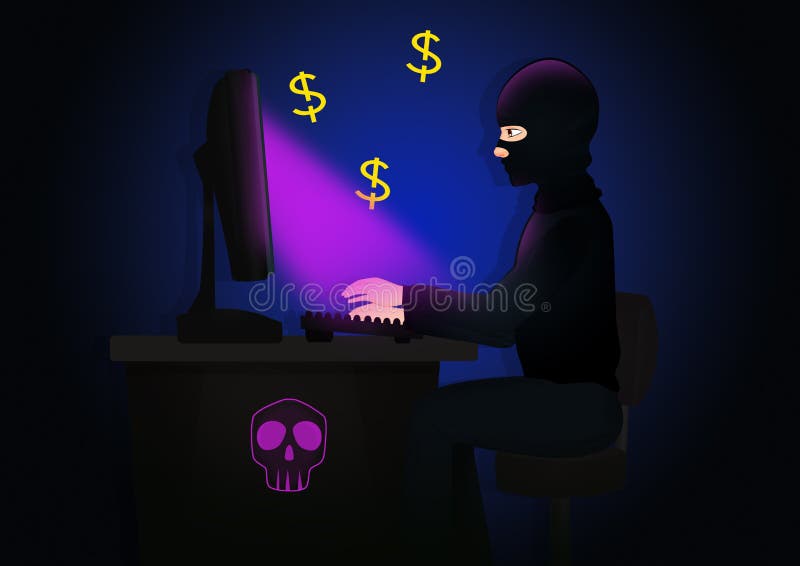 Ransom Note from Cyber Hacker Attack Stock Illustration - Illustration ...