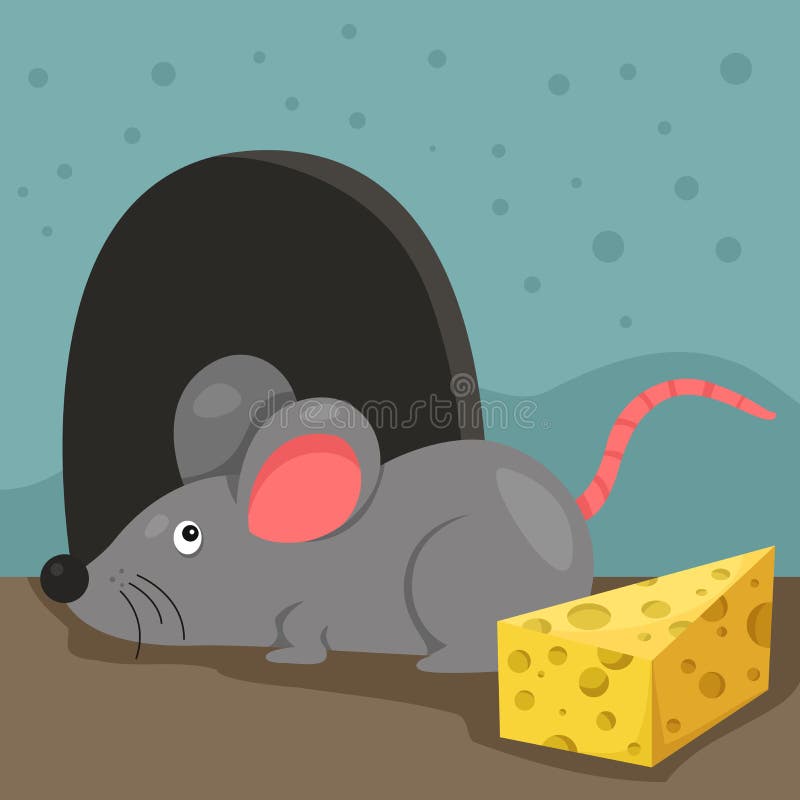 Illustration of Rat and Home Stock Vector - Illustration of cartoon ...