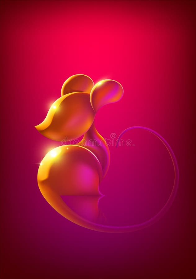 Abstract Rat Shape stock illustration. Illustration of mouse - 158850602