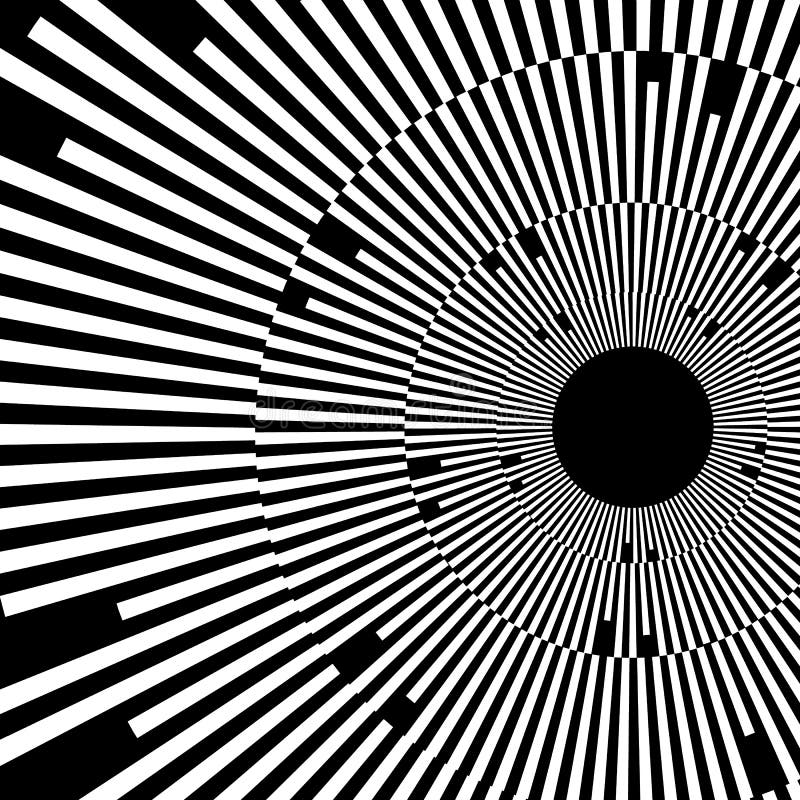 Illustration with Rays, Beams, Radial - Radiating Lines. Abstrac Stock ...