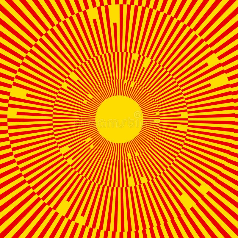 Illustration with Rays, Beams, Radial - Radiating Lines. Abstract Stock ...