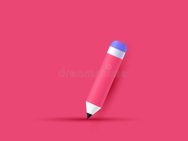 Illustration Realistic Icon 3d Pencil Great Design Any Purposes ...