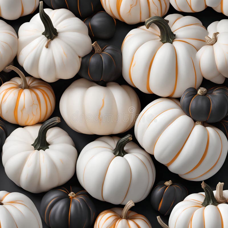 Illustration, Realistic Pumpkins of Different Colors Stock Illustration ...