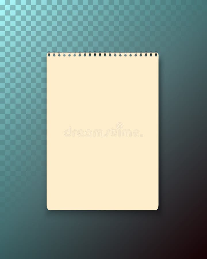 Realistic Vector Black Notepad Template Icon Stock Vector ...
