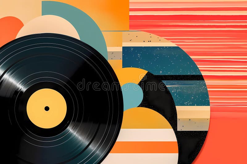 An Illustration of a Record with a Number of Different Colors. Magazine ...