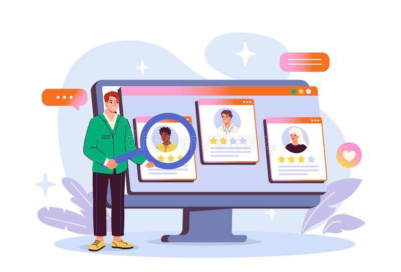 Recruitment Process Concept. Vector Illustration Stock Vector ...