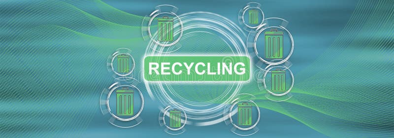 Concept of recycling stock illustration. Illustration of environment ...
