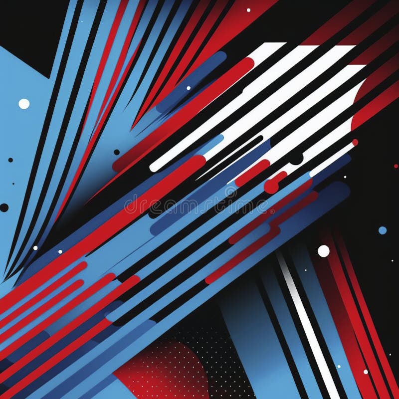 Illustration Red Abstract Background Modern Futuristic Graph ...