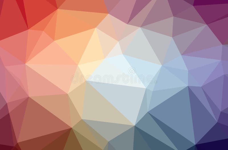 Illustration of Red Abstract Polygon Nice Multicolor Background. Stock ...