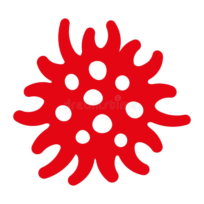 Bacterial Icon on White Background Stock Vector - Illustration of ...