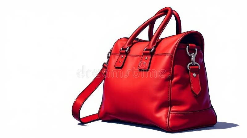 Illustration of Red Bag on White Background Stock Illustration ...