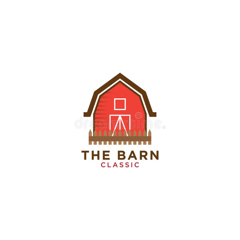 Red Barn Logo Template. Farm Vector Design Stock Vector - Illustration ...