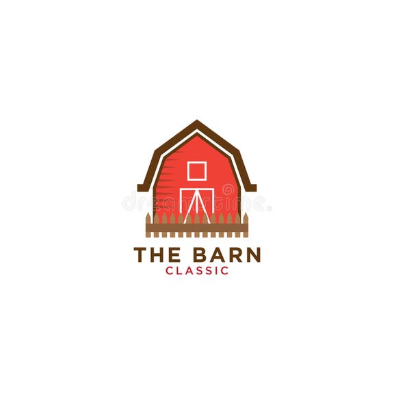 Red Barn Logo Design Template Stock Vector - Illustration of graphic ...