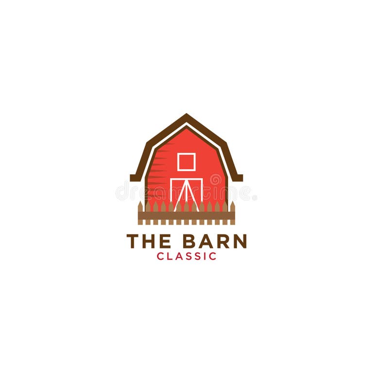 Red Barn Logo Design Template Stock Vector - Illustration of graphic ...