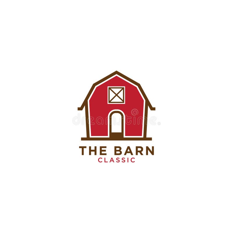 Red Barn Logo Design Template Stock Vector - Illustration of concept ...