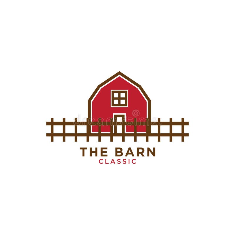 Red Barn Logo Design Template Stock Vector - Illustration of concept ...