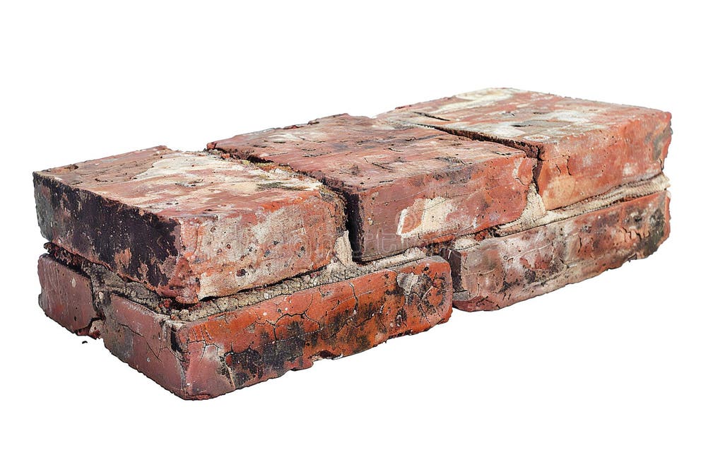 A Red Brick, Rectangular in Shape with Visible Textures and Marks on it ...