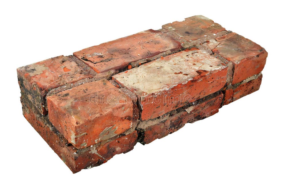 Illustration of Red Brick, Rectangular in Shape with Visible Textures ...