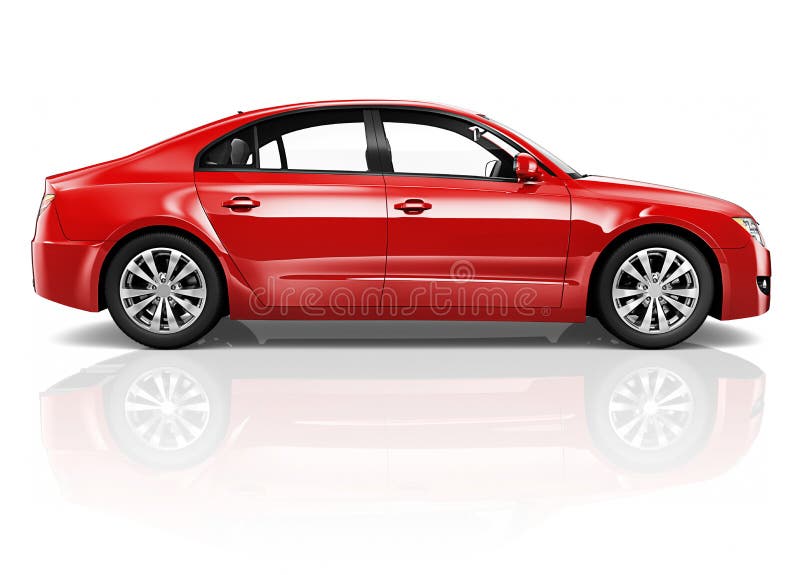 Illustration of a red car stock illustration. Illustration of graphic ...