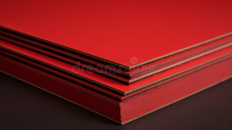 Red Cardboard Close Up, Digital Illustration Artwork, Abstract ...
