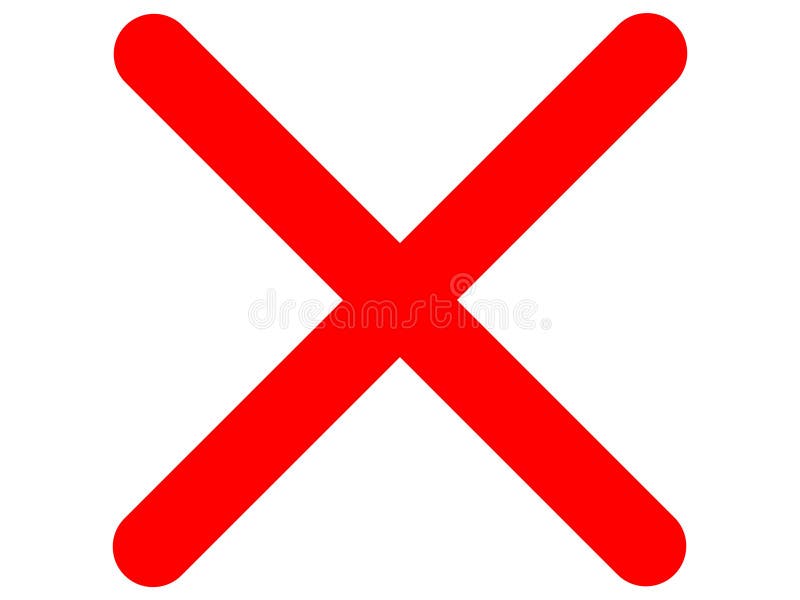 Cross Mark and Check Mark Button Stock Illustration - Illustration of ...