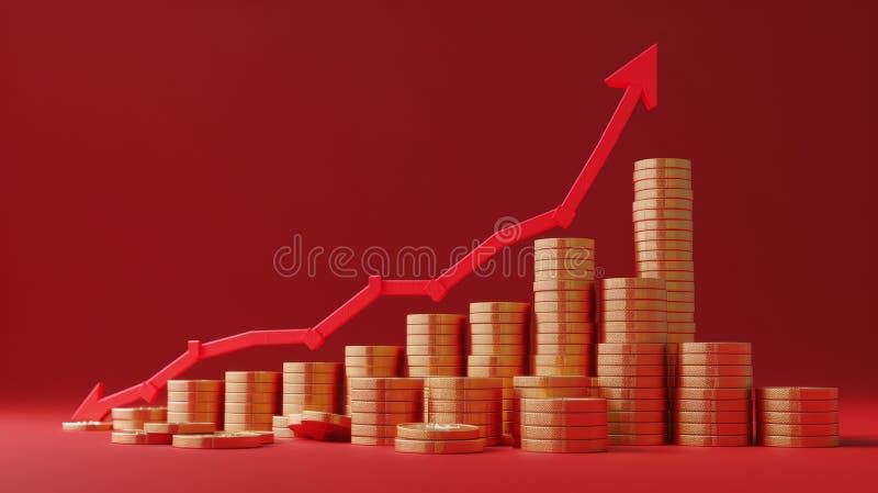 Illustration of Red Falling Graph. Financial Crisis, Downgrade ... Illustration of Red Falling Graph. Financial Crisis, Downgrade ...