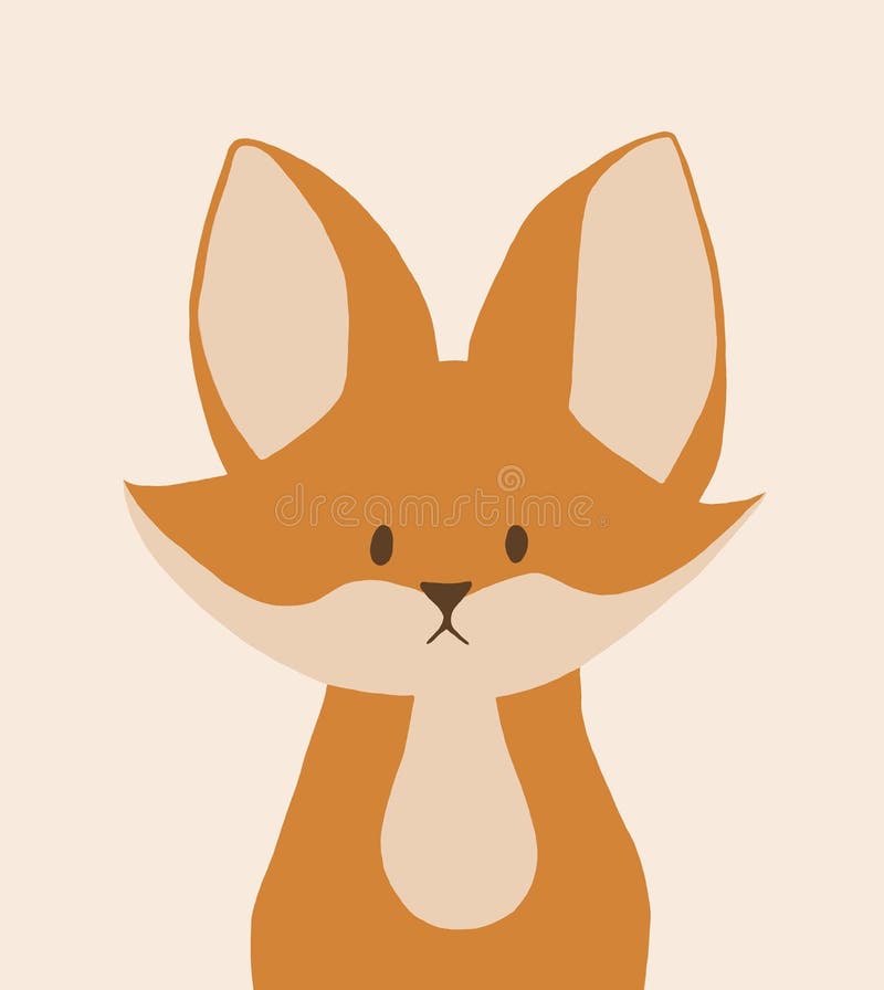 Illustration Red Fox Drawing Stock Illustration - Illustration of ...