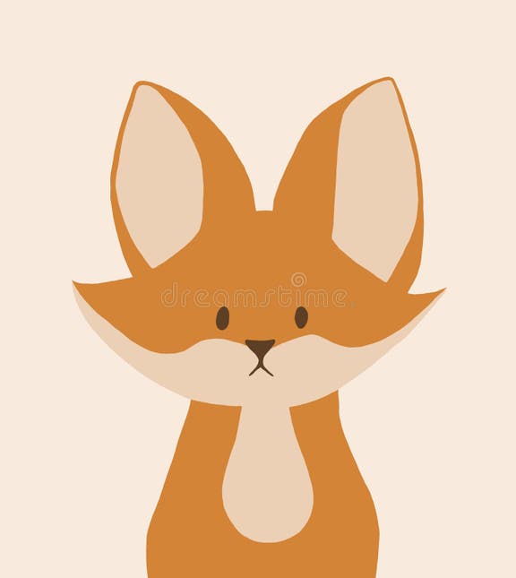 Illustration Red Fox Drawing Stock Illustration - Illustration of ...
