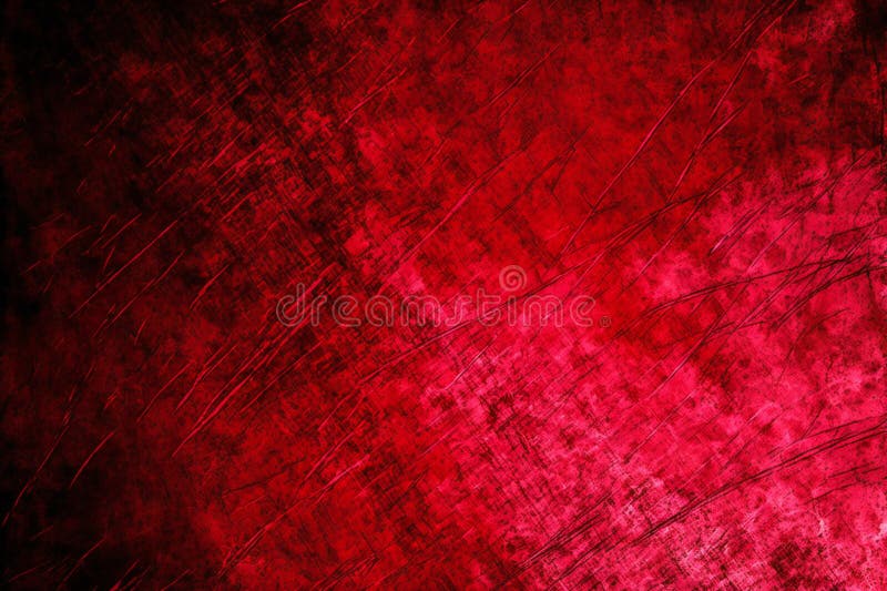 Red Grunge Scratched Texture, Digital Illustration Artwork, Abstract ...