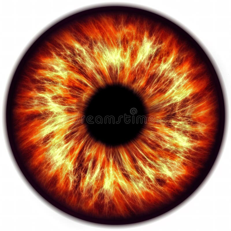 Illustration of a Red Human Iris Stock Illustration - Illustration of ...