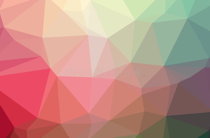 Illustration of Red Low Poly Nice Multicolor Background. Stock ...