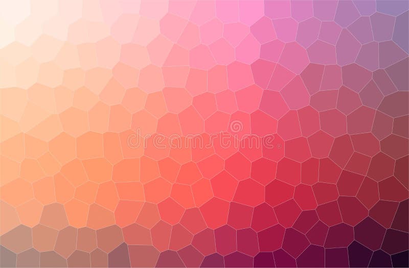 Illustration of Red Middle Size Hexagon Paint Background, Digitally ...