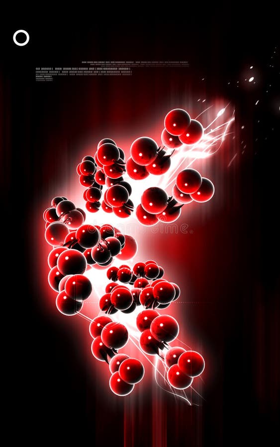 Molecule illustration stock illustration. Illustration of black - 29950078