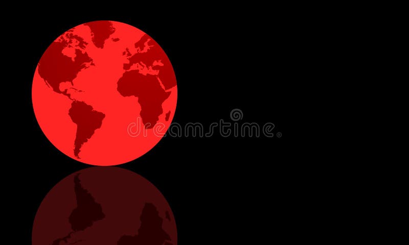 Illustration of Red Planet Earth Stock Illustration - Illustration of ...