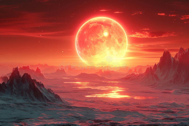 Illustration of the Red Planet S Surface Stock Illustration ...