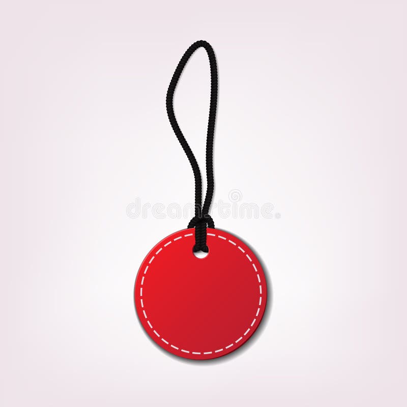 Illustration of red tag stock vector. Illustration of paper - 72629463