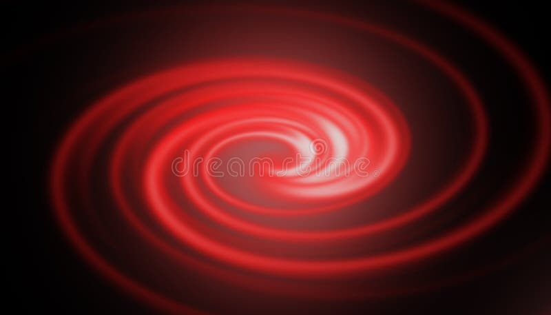 Sparkling Red Swirl on Black Background Stock Illustration ...