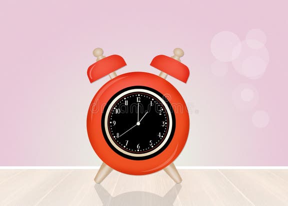 Red wake up stock illustration. Illustration of modern - 85850287