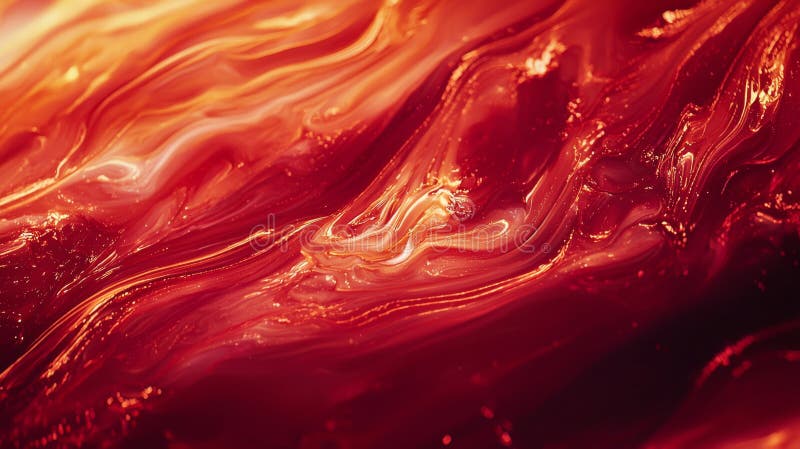 Illustration Red Wavy Plastic Background Smooth Texture Pattern Stock ...