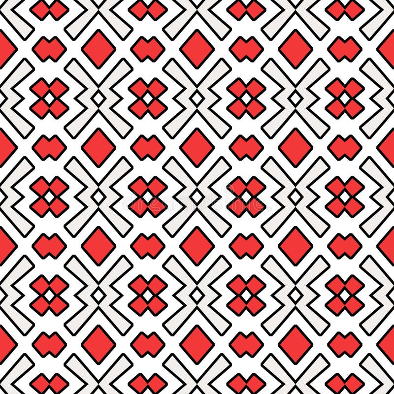 Illustration of Red and White Patterns - Perfect for Background Stock ...