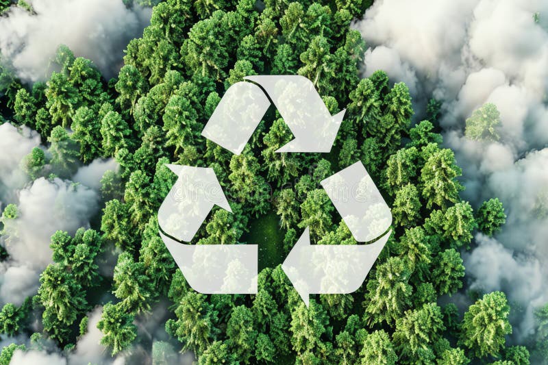 Illustration of Reforestation Concept, AI Generated Stock Illustration ...