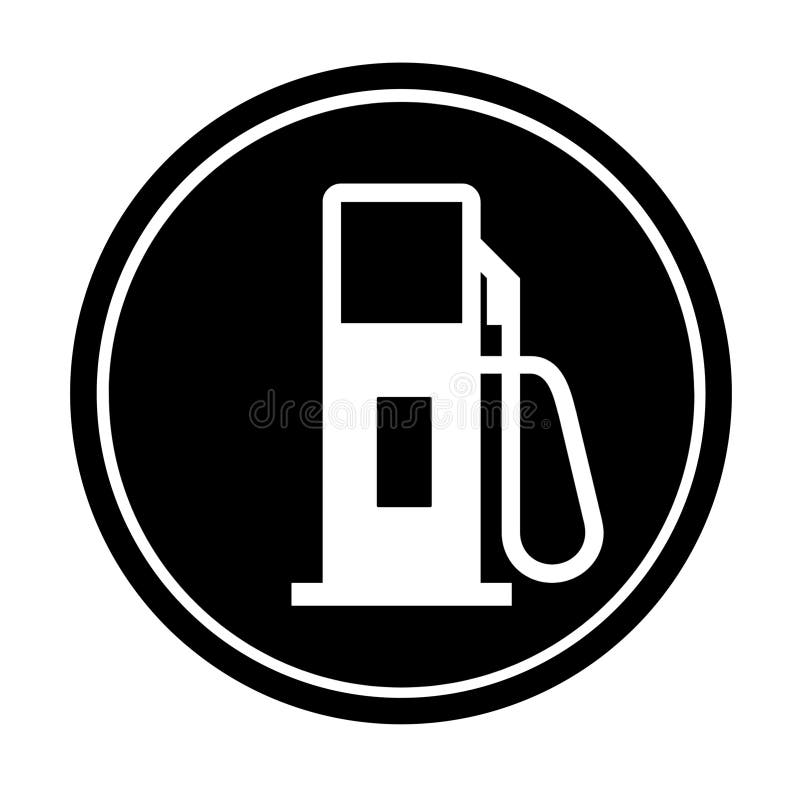 Illustration of a Refueling Sign Isolated White Stock Illustration ...